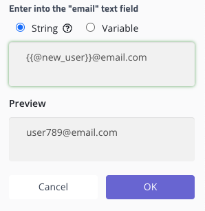 Using variables in the mabl Trainer – mabl help